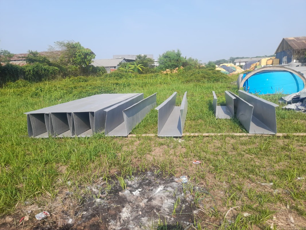 Fabrikasi Talang FRP 3 Ply - Dua Berlian Pilar